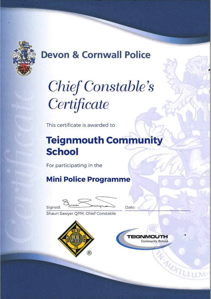Mini Police Programme - Teignmouth Primary